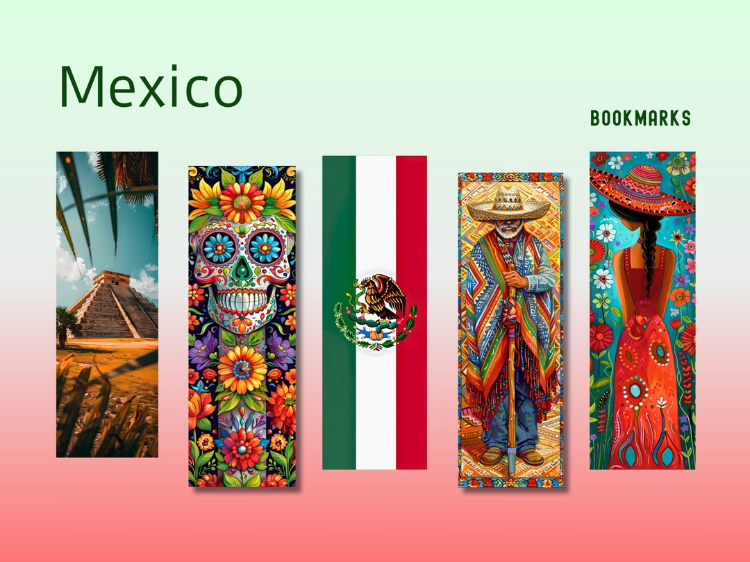 Mexico Bookmarks - PNG, Digital Download, Bookmark Sublimation - Etsy