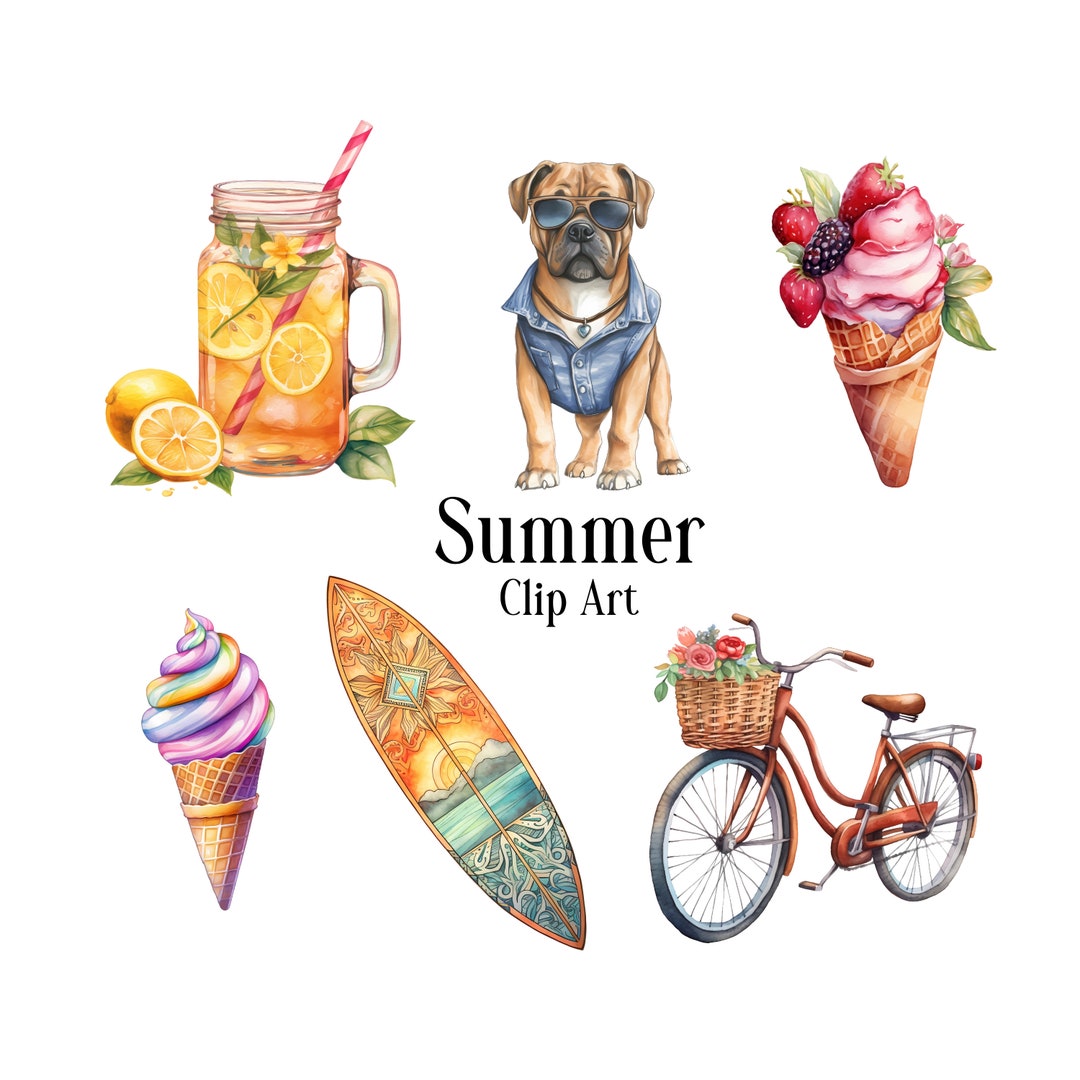 Summer Clip Art - Summer, Clipart, Scrapbook, Cards, Invitations ...