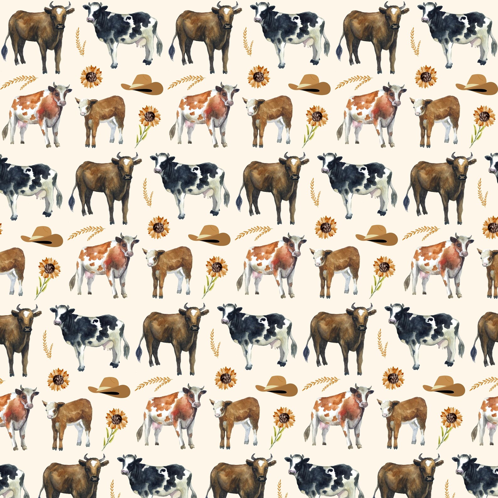 Cows Digital Paper Cow Scrapbooking Paper Junk Journals - Etsy