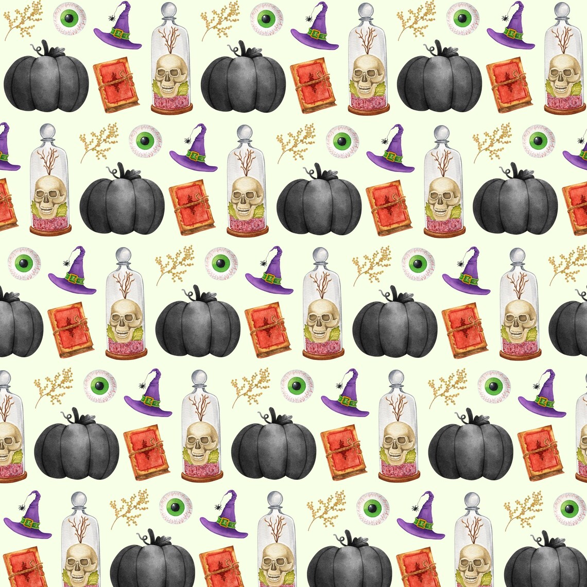 Scary Halloween Digital Paper Halloween Scrapbook Paper - Etsy