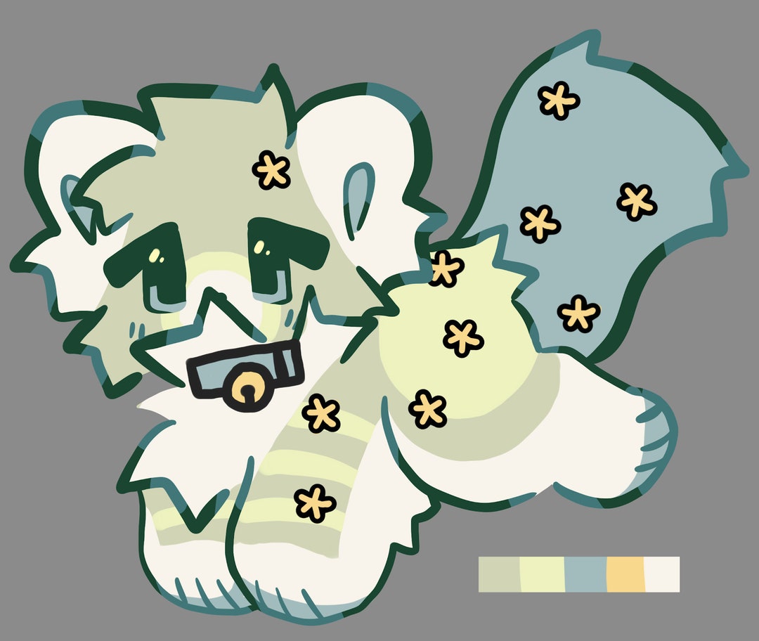 Digital Art Furry Fursona Oc Adopt Adoptable Character Design Adopts Etsy