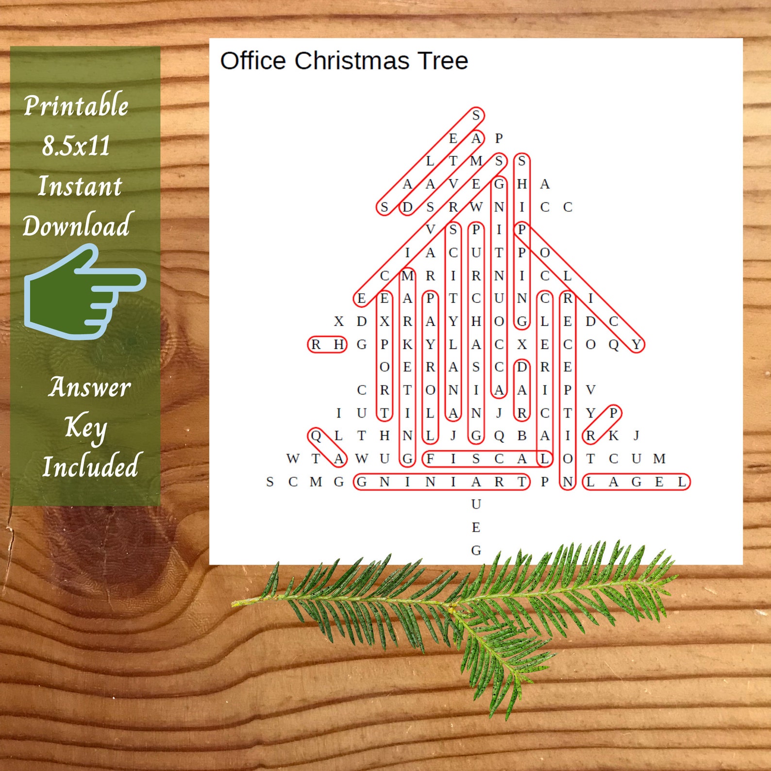 Customized Word Search Game, Printable Download Made to Order, 8.5x11 ...