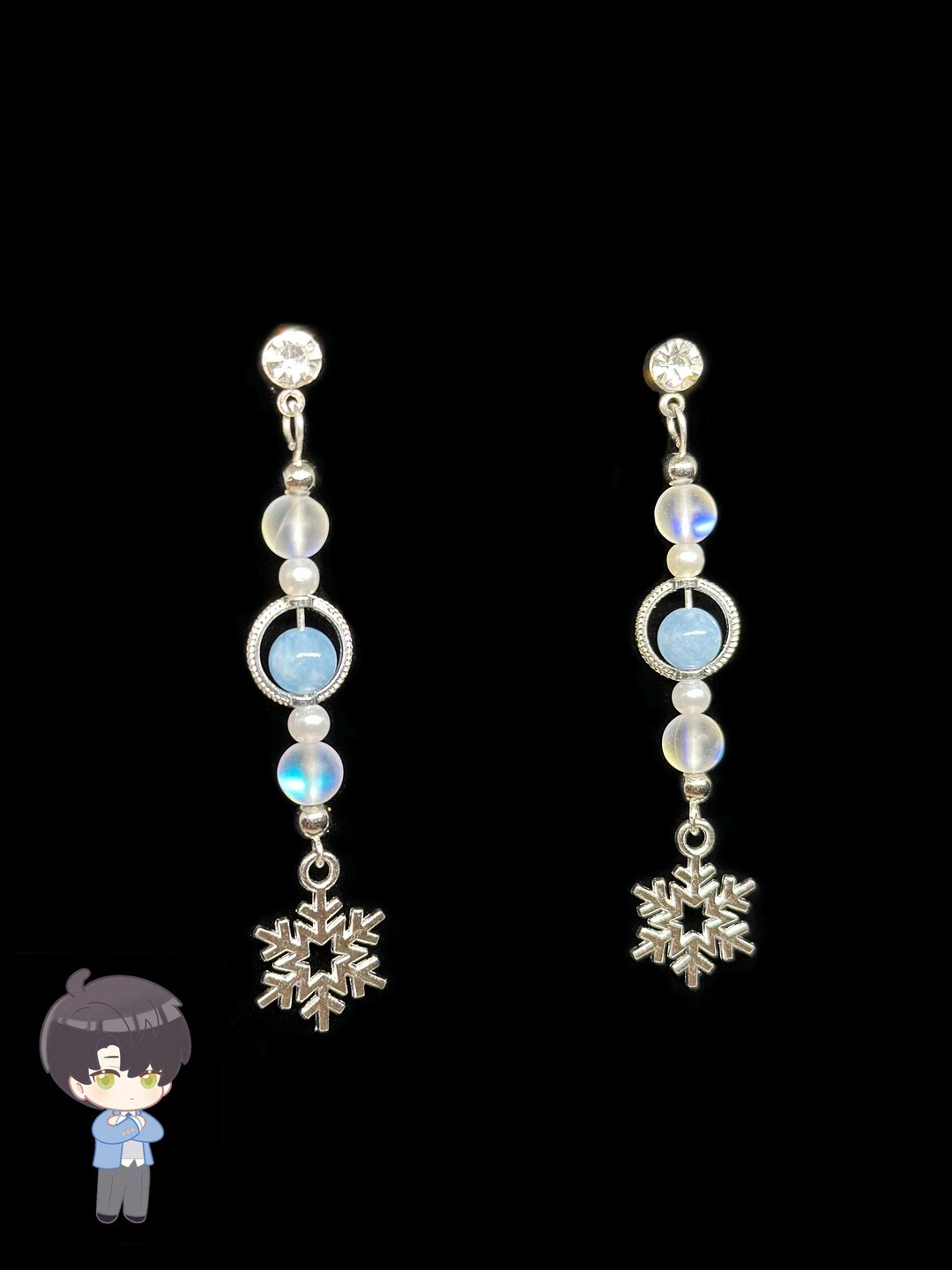 Love and Deepspace: Zayne’s Flower Girl - Earrings - Etsy