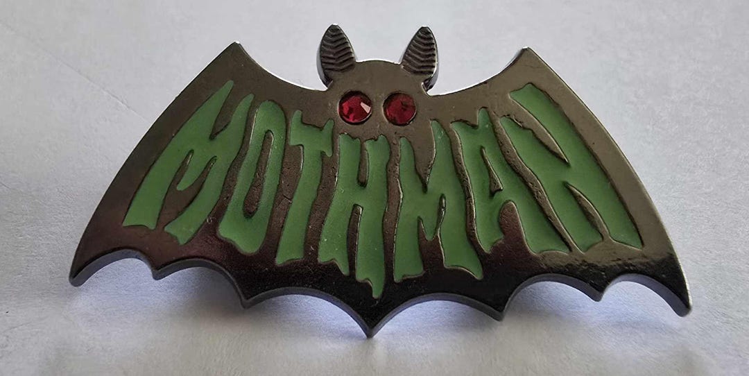 Glow in the Dark Mothman Pin, Pt Pleasant Gift, Mothman Gift, Pin Collector Gift, Enamel Pin ...