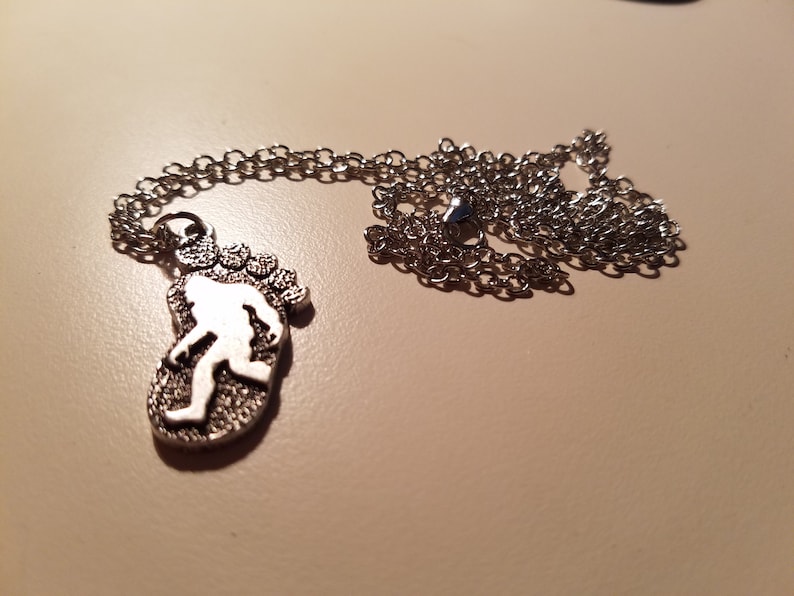 Bigfoot Necklace Sasquatch Charm Adjustable Jewerly - Etsy