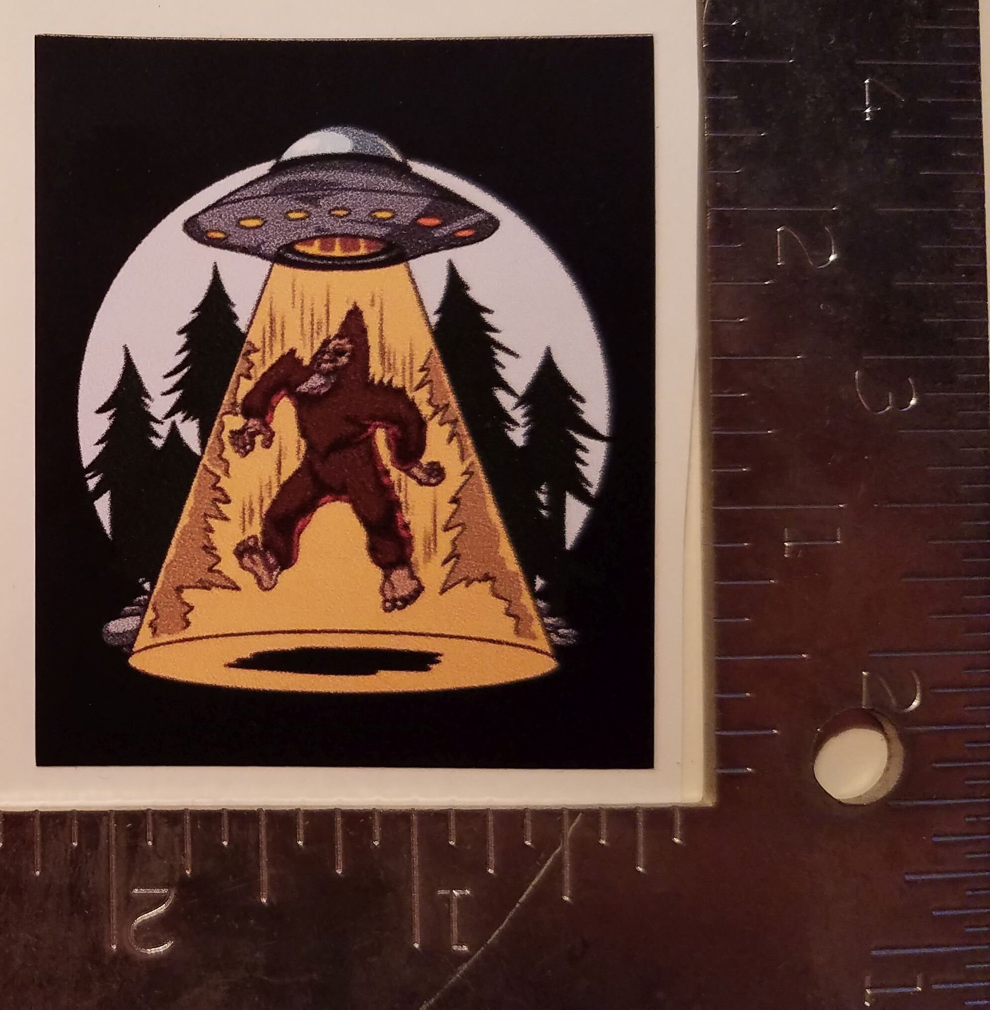 Paper Paper & Party Supplies Bigfoot Forest Service Vinyl Sticker ...