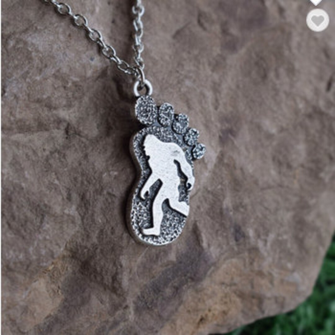 Bigfoot Necklace, Sasquatch Charm, Adjustable Jewelry Stainless Steel ...