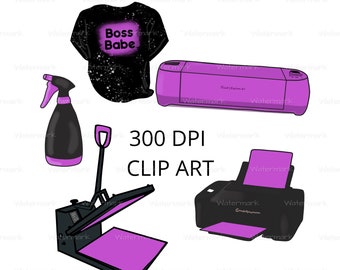 Heat Press Clip Art