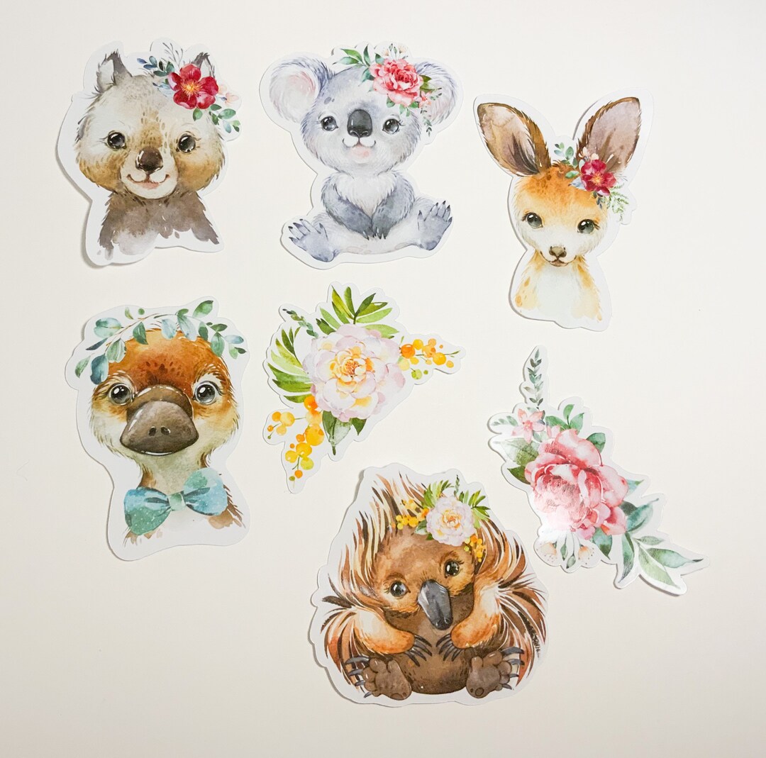 Australian Wildlife Stickers/ Australian Animal Stickers/gloss/craft ...
