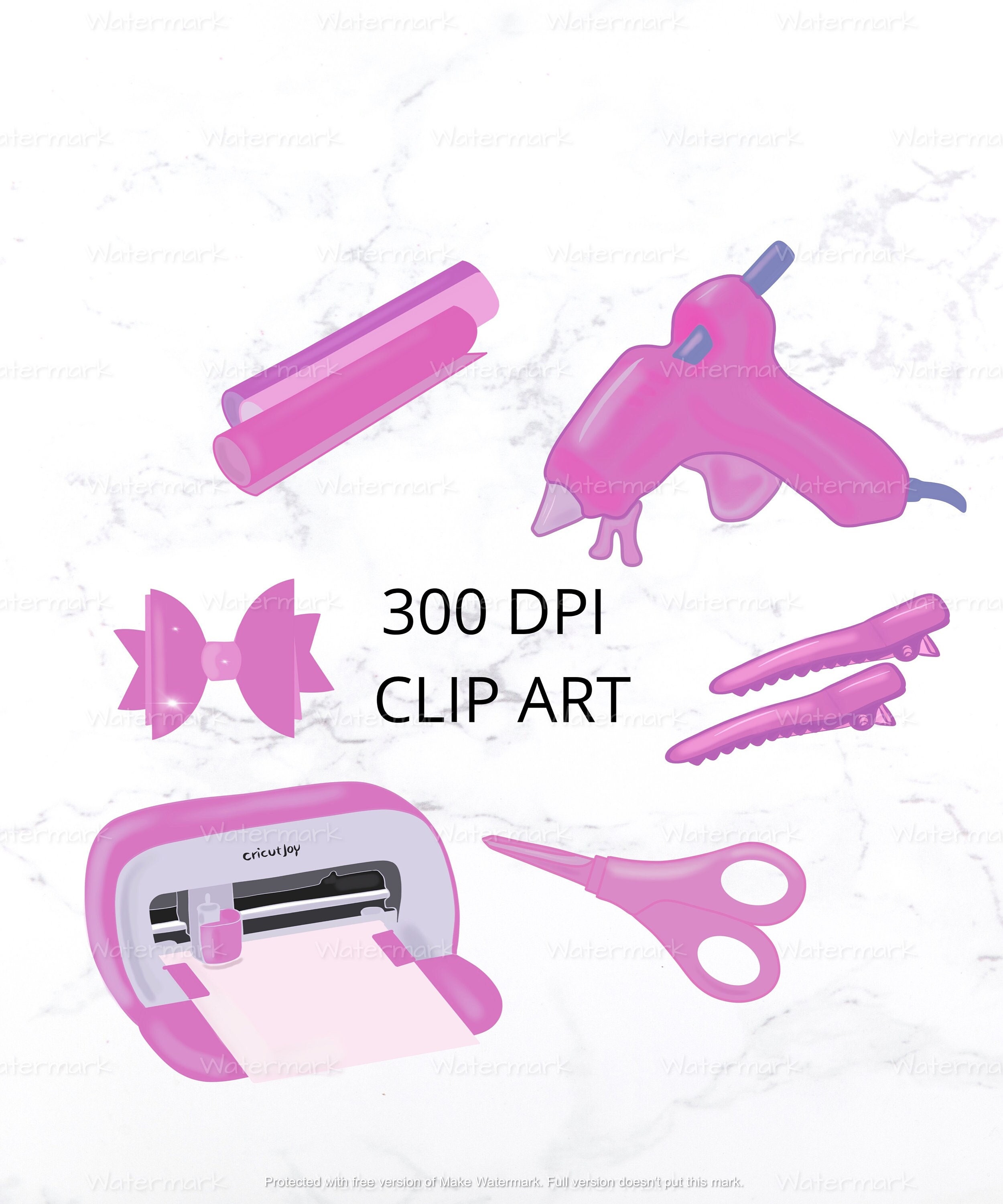 Crafting Items Clip Art/ Sublimation Png/png Digital Download/ Crafting ...