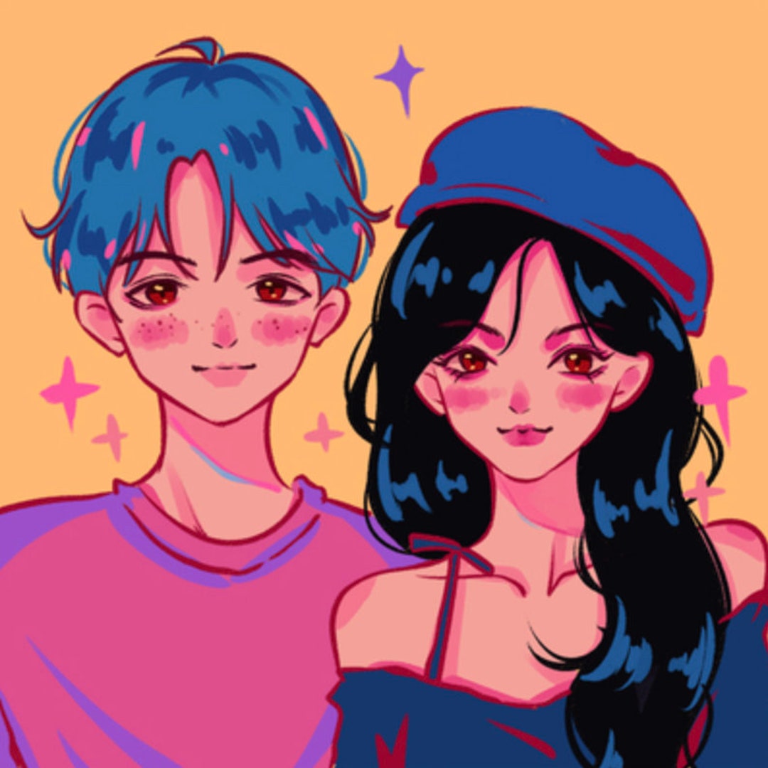 Cartoon Portrait, Digital Art Portrait, Custom Family Portrait ...