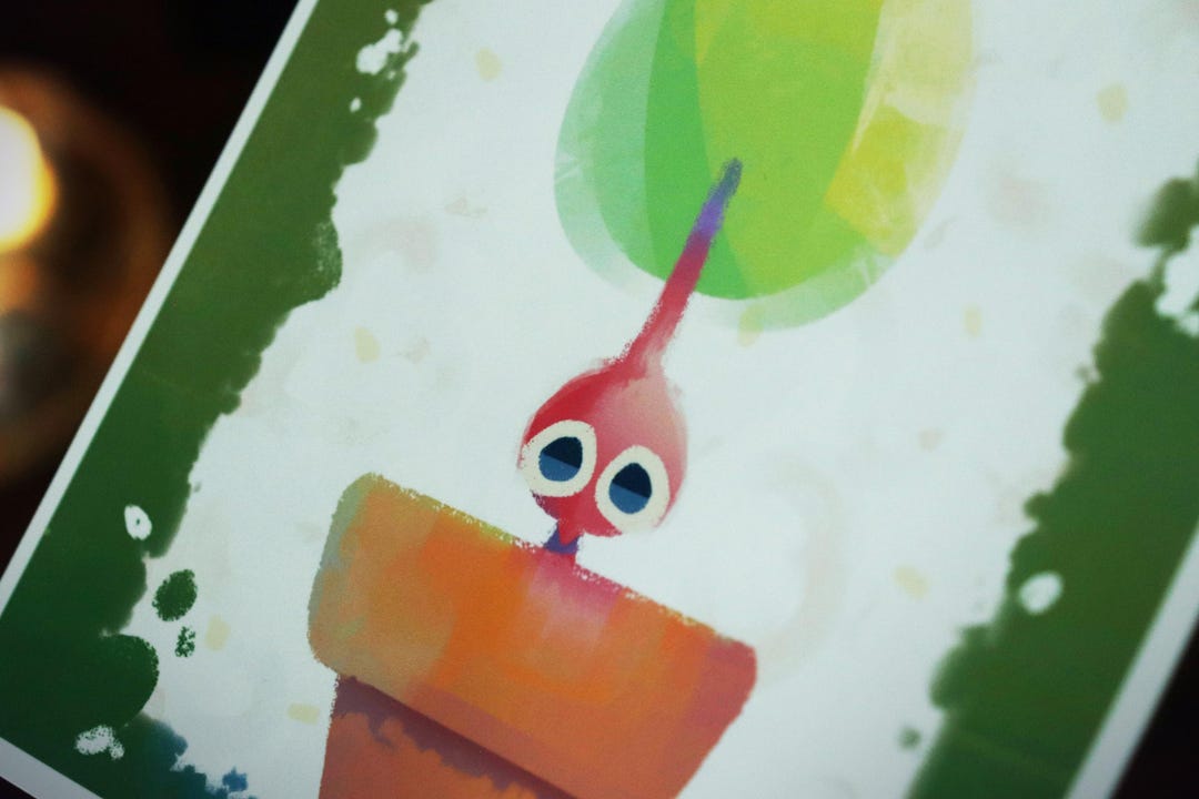 Potted Pikmin - 5x7 Art Print - Red Pikmin, Blue Pikmin, Yellow Pikmin ...