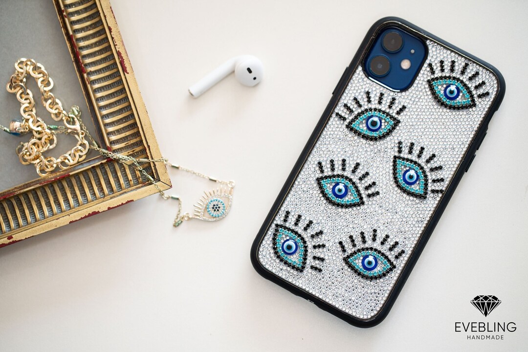 Evil Eye Pattern iPhone 12 13 14 15 Pro Max Plus Nazar Talisman Samsung ...