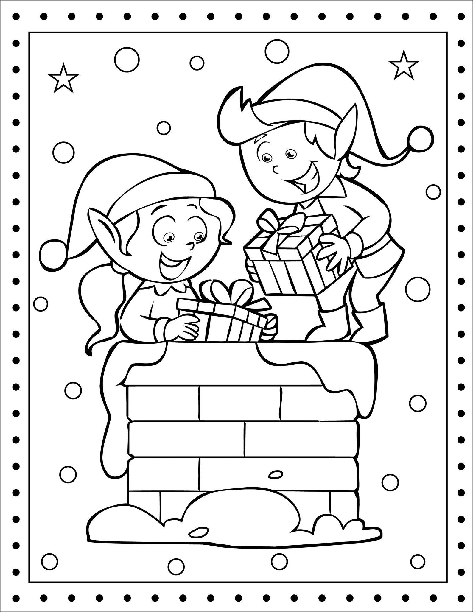 60 Christmas Coloring Pages / Printable Pages for Kids, Teens & Young ...