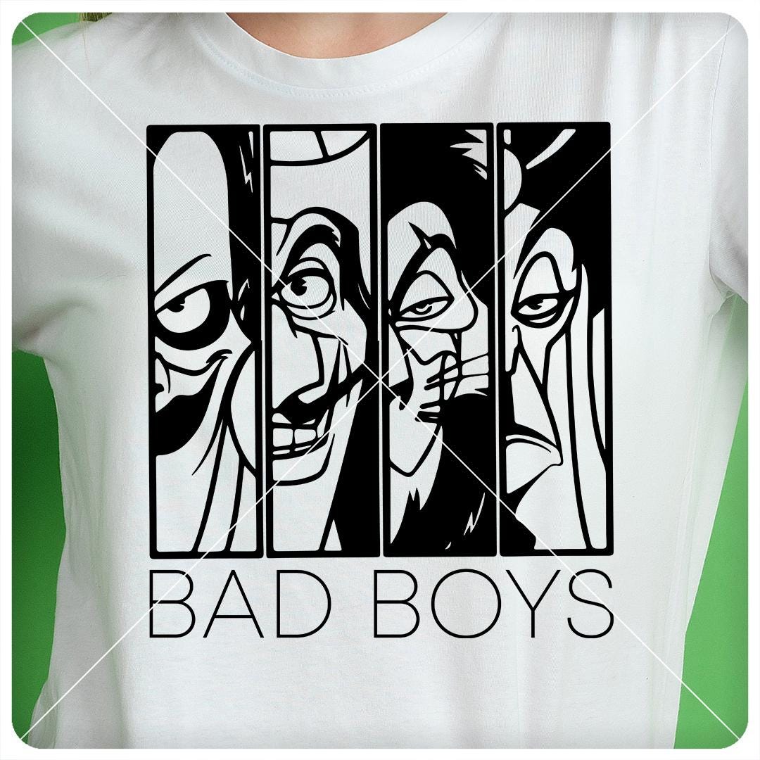 Disney Villains SVG, Bad Boys SVG, Hades, Captain Hook, Scar, Jafar Svg ...