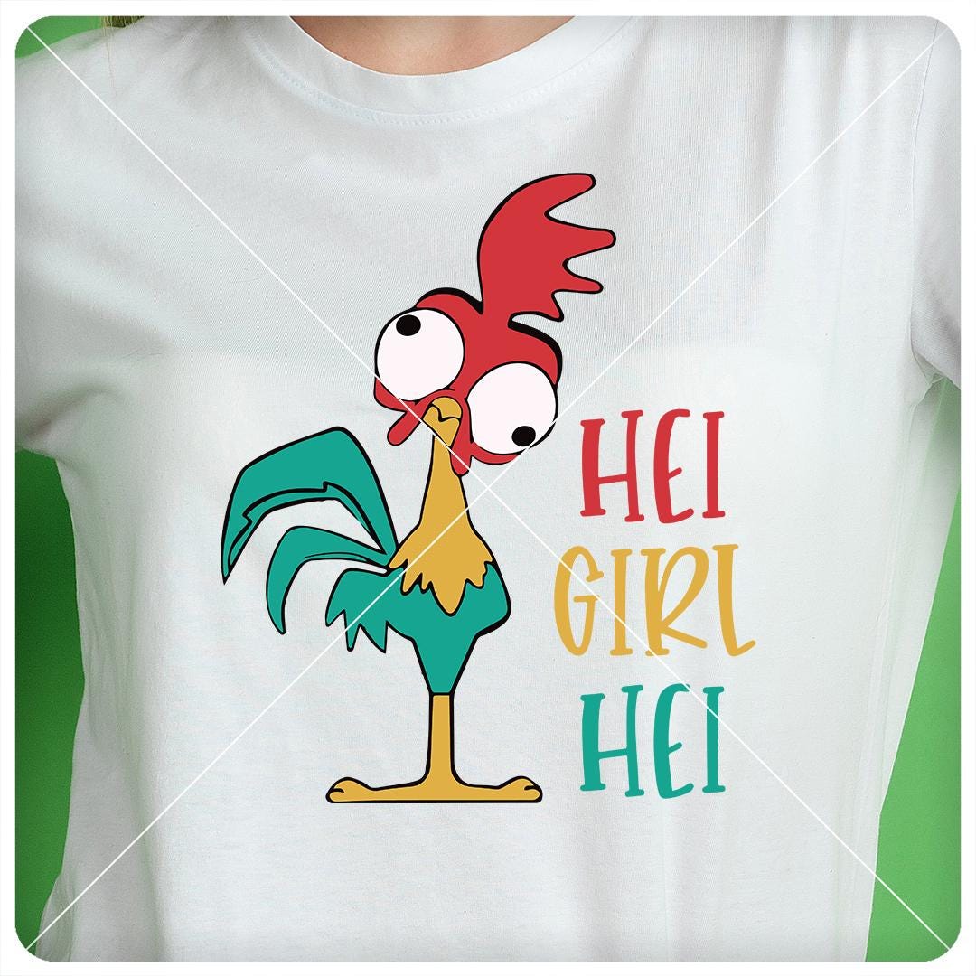 Hei Hei Chicken PNG SVG, Moana Roaster Cut Files (digital Download ...