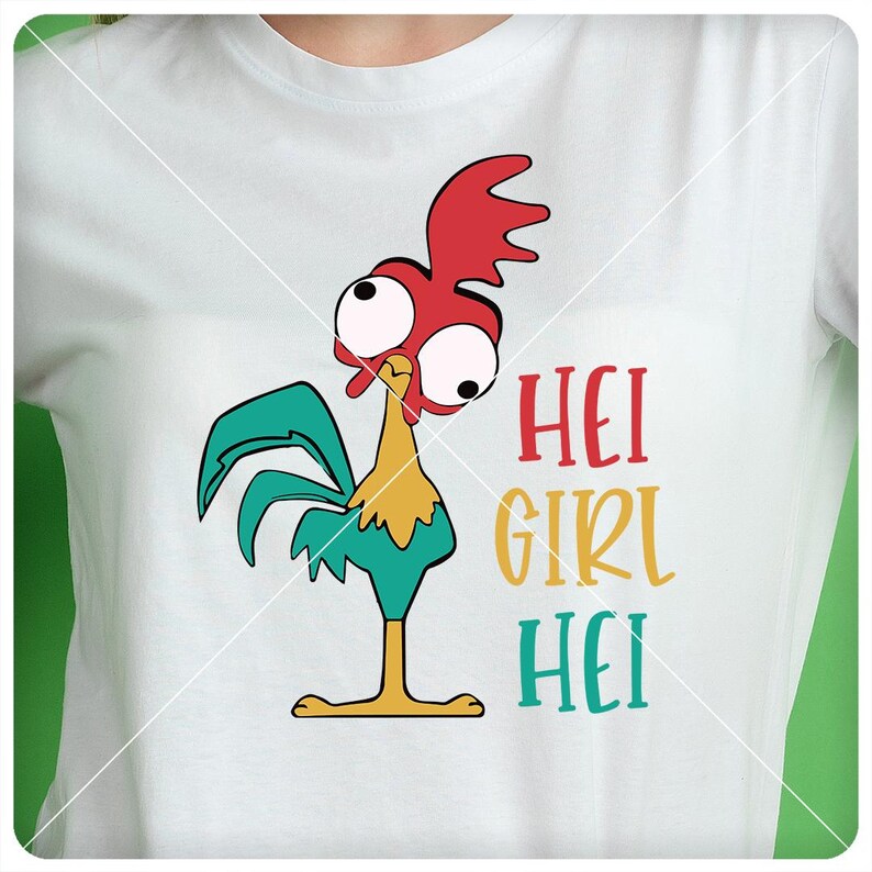 Hei Hei Chicken PNG SVG, Moana Roaster Cut Files (digital Download ...