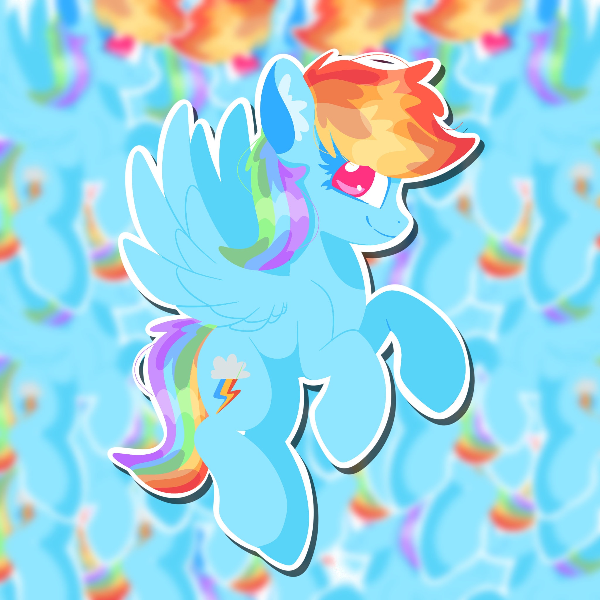 Mlp Rainbow Dash Cloud Wallpaper