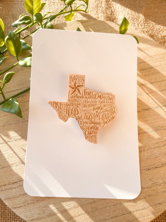 Texas Cities Magnet Texas Magnet Texas Gifts Texan Gifts - Etsy