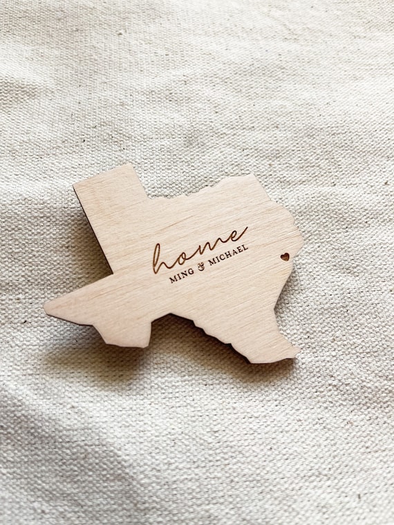 Personalized Texas Home Magnet Texas Magnet Texas Gifts - Etsy