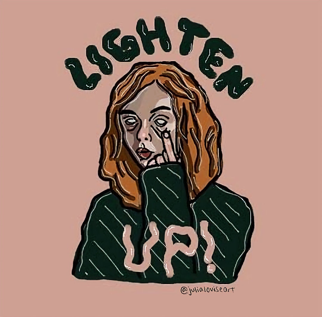 Lighten up - Logo Sticker - Etsy