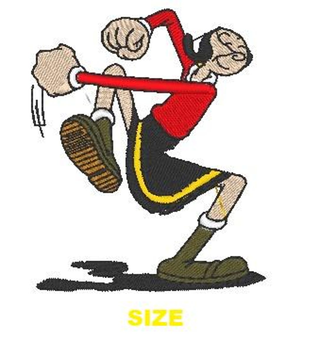 Popeye All Characters Embroidery 20-animal Embroidery Design Machine ...