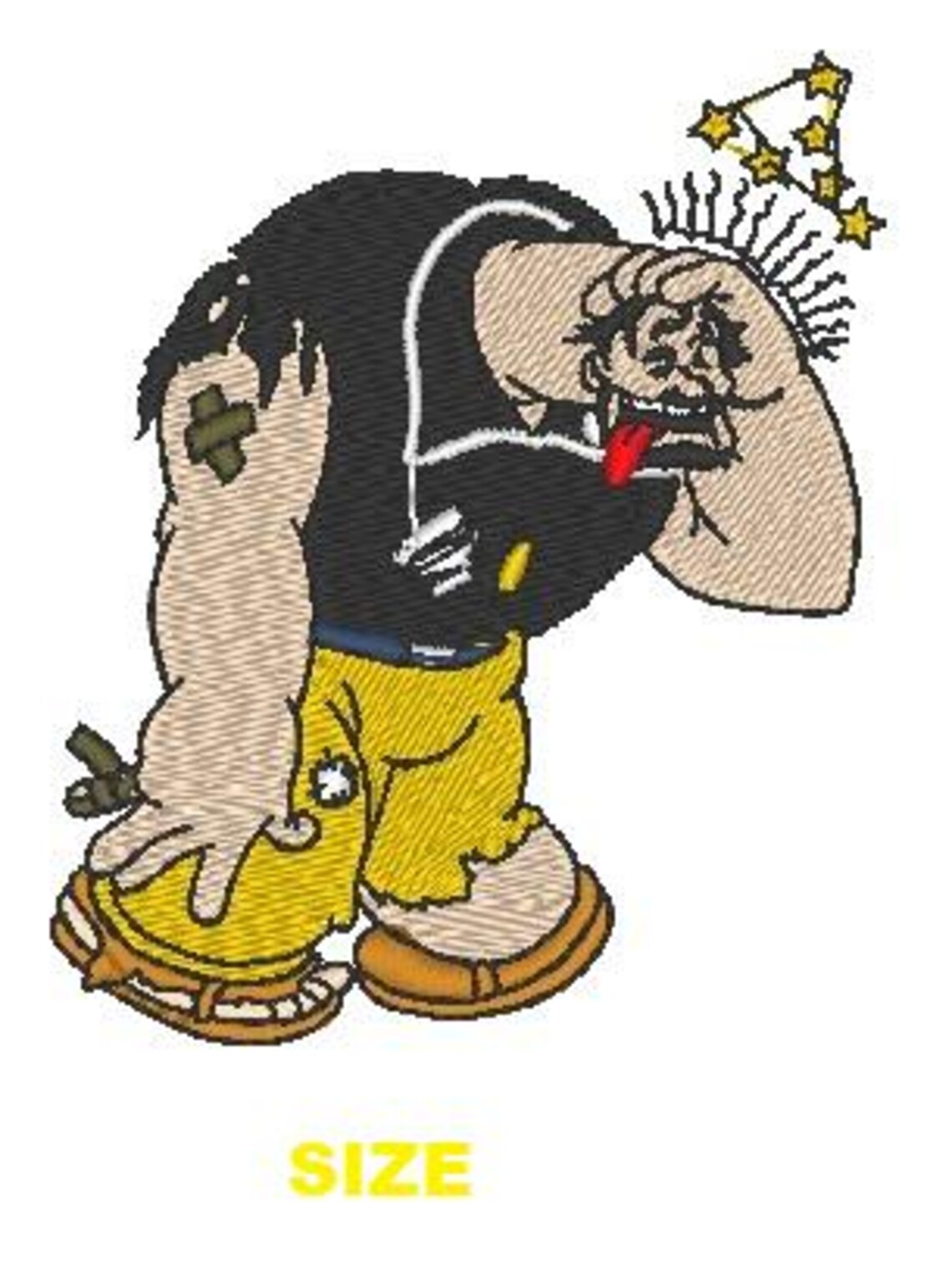 Popeye All Characters Embroidery 20-animal Embroidery Design Machine ...