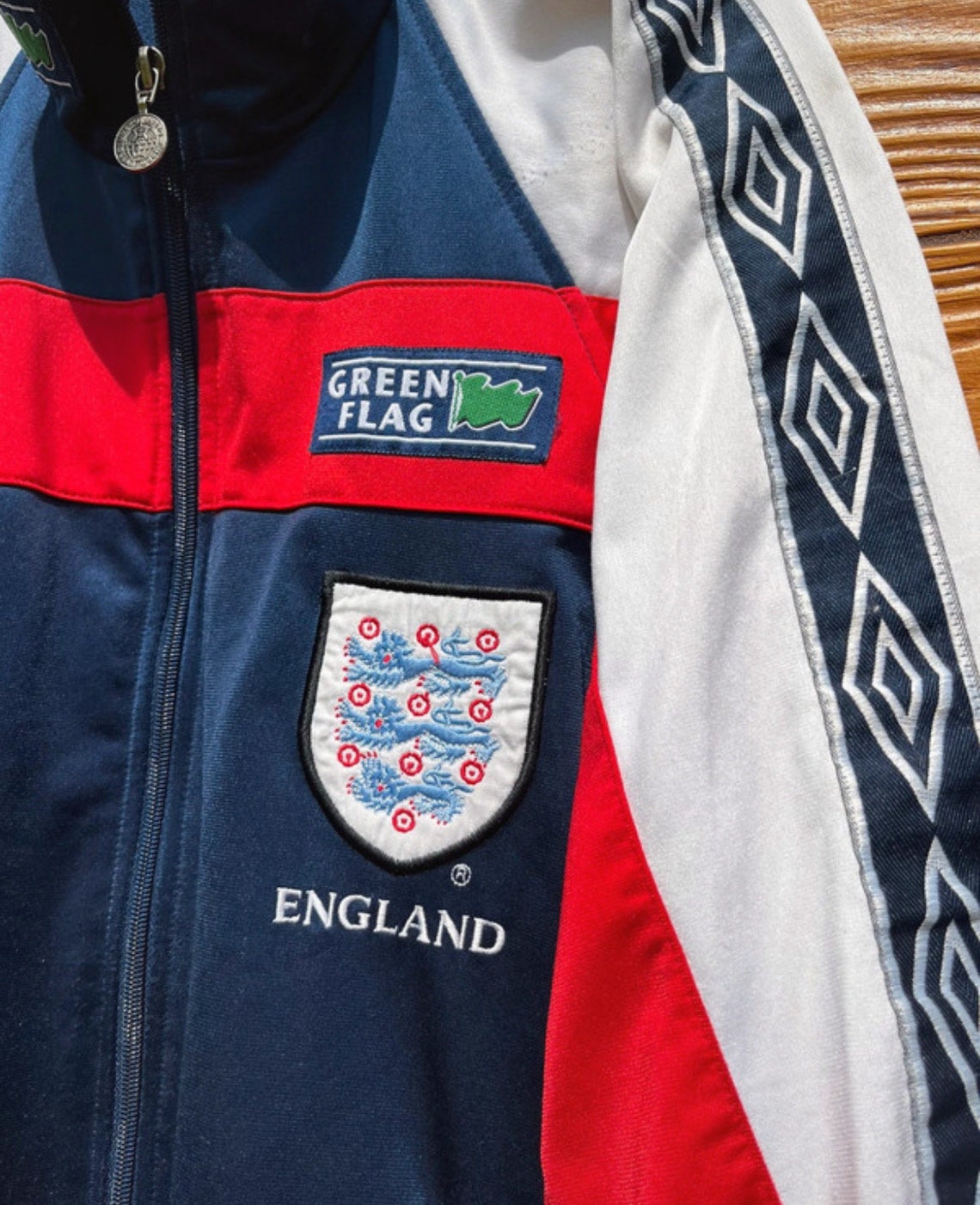 Vintage Umbro England Football Training Kit Sweater Sweatshirt ...