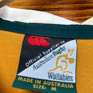 Vintage Wallabies Australia Rugby Union Jersey Canterbury Shirt Size M ...