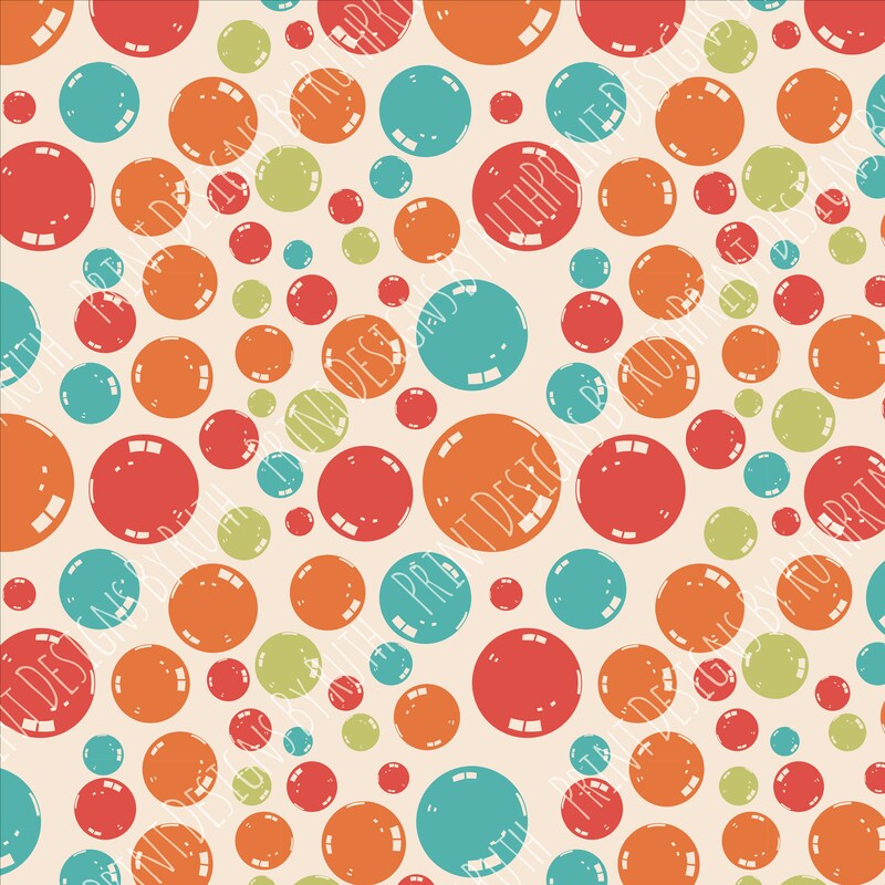 Bubble Digital Paper - Etsy