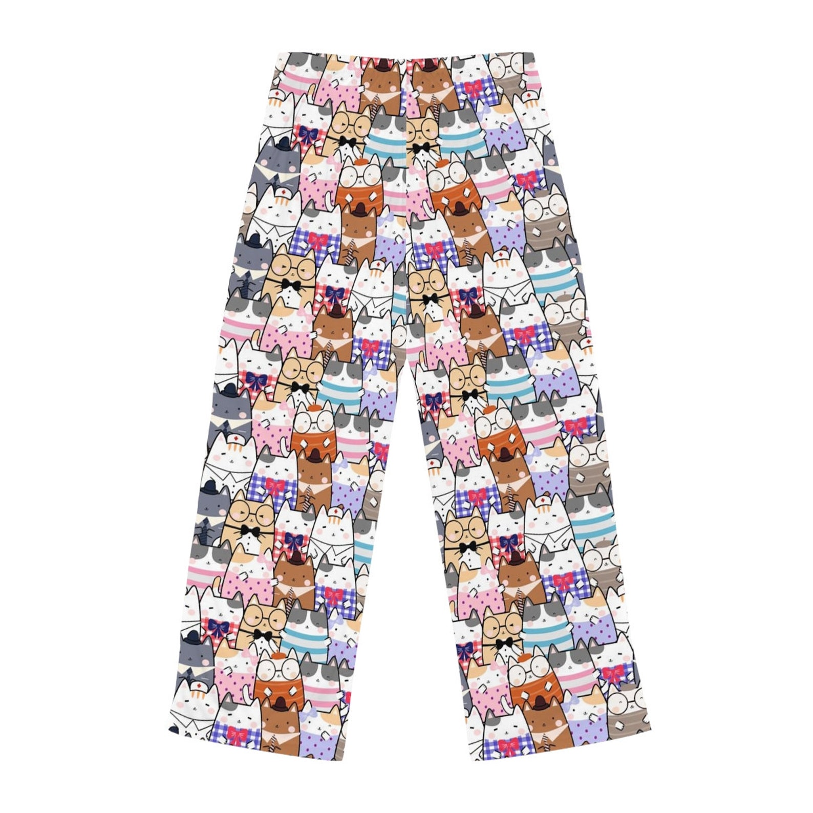 Cat Pajamas Womens Cat Pajamas Pajama Pants Sleep Bottoms - Etsy