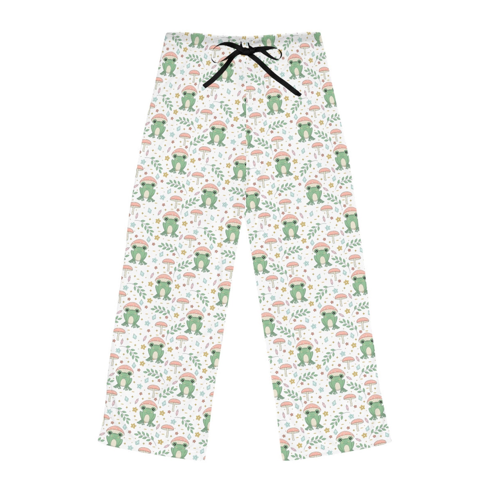 Cute Frog Pajama Pants, Cottagecore Clothing, Pajama Pants Women, Frog ...