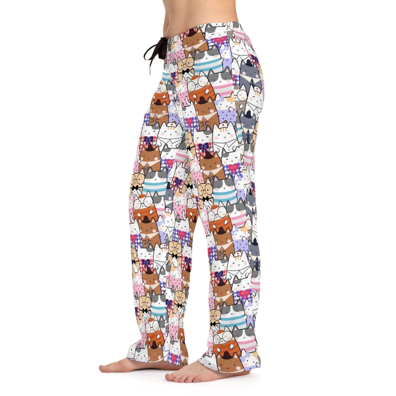 Cat Pajamas, Womens Cat Pajamas, Pajama Pants, Sleep Bottoms, Sleepwear ...
