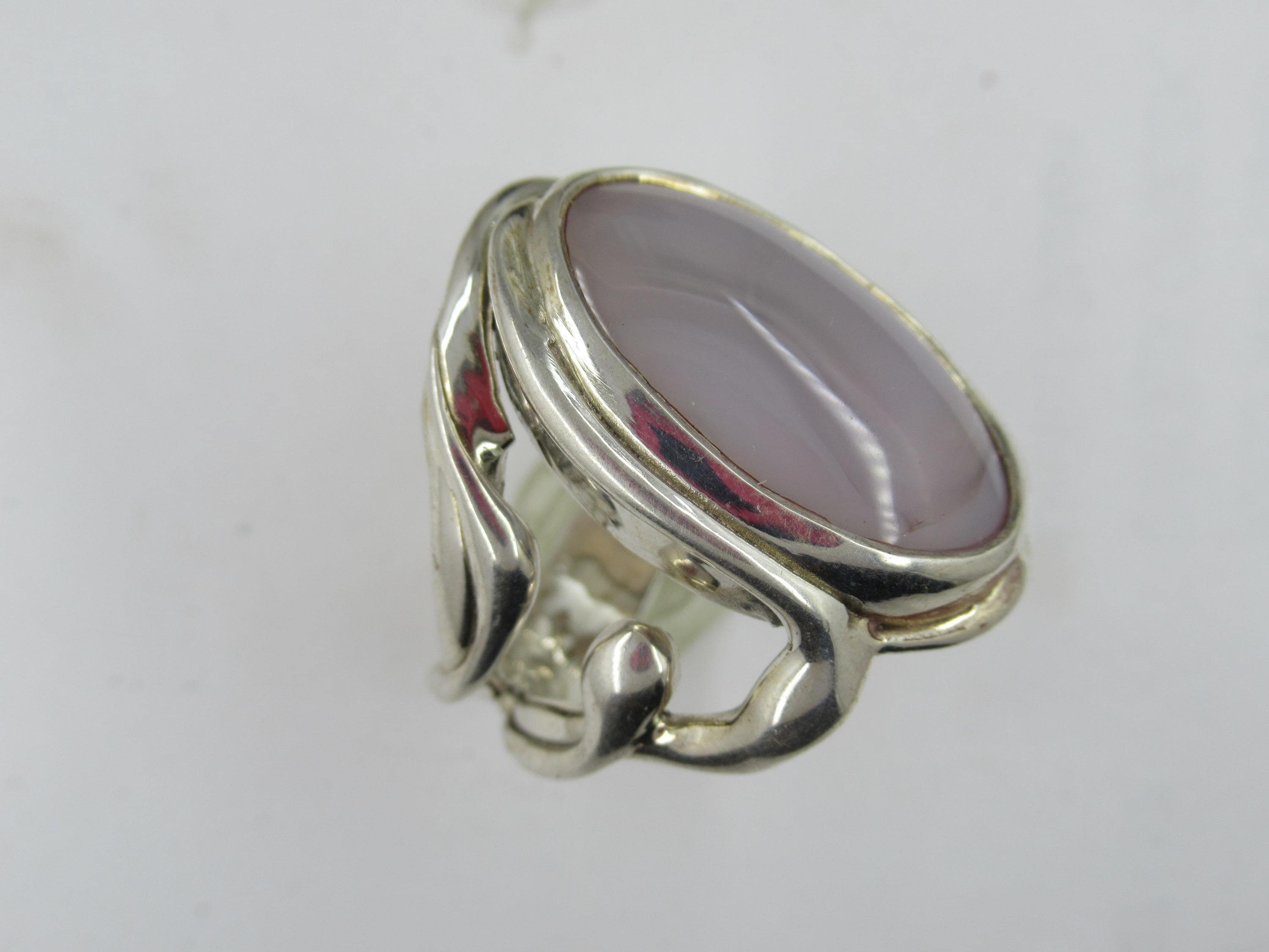 Holly Blue Agate Ring - Etsy