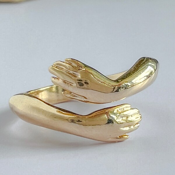 Hug Ring Gold - Etsy
