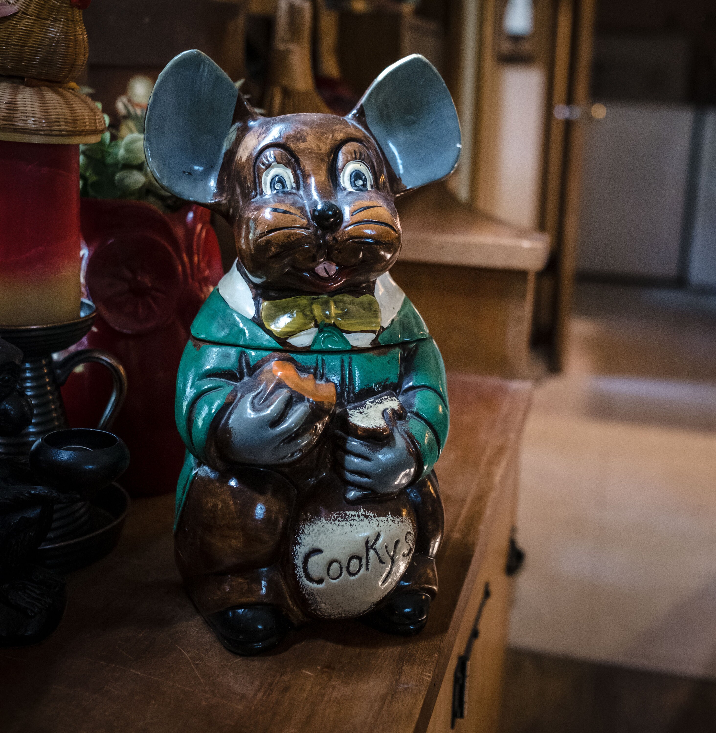 Vintage Mouse Cookie Jar Mouse With cookey Jar Maybe Treasure Craft ...