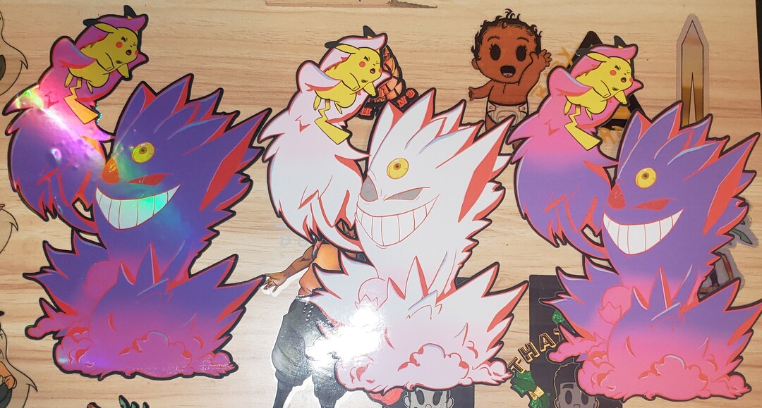 Pokémon Sticker Gengar holographic - Etsy