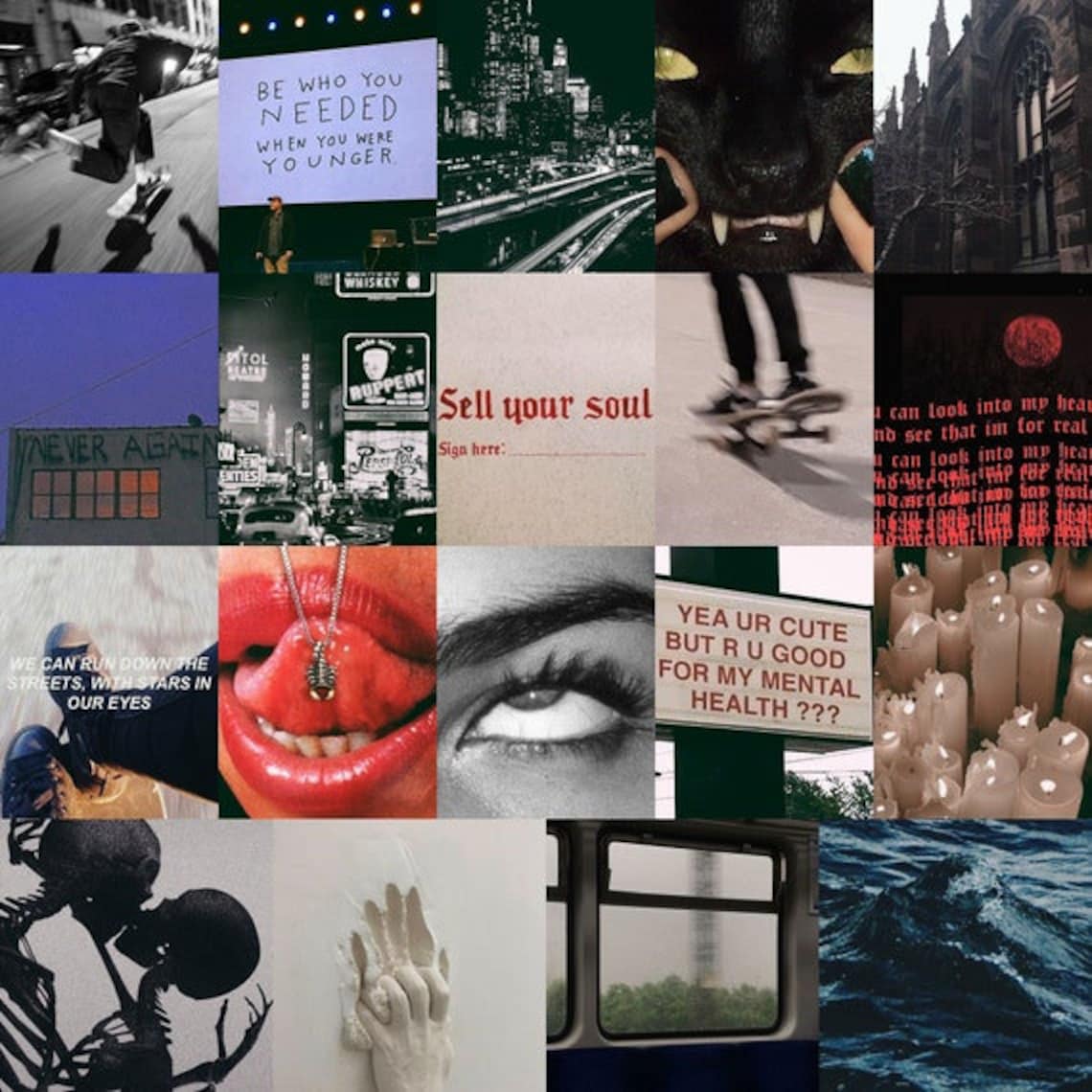 Scorpio Zodiac Aesthetic Photowall Collage - Etsy