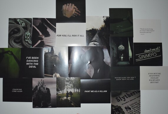 Cunning & Dark Wizard Aesthetic Photo Collage large Poster | Etsy
