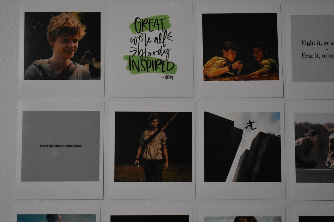 Newt the Maze Runner Aesthetic Polaroids | Etsy