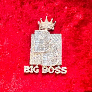 14kt Gold Finish Big Boss Pendant - Etsy