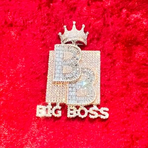 14kt Gold Finish Big Boss Pendant - Etsy