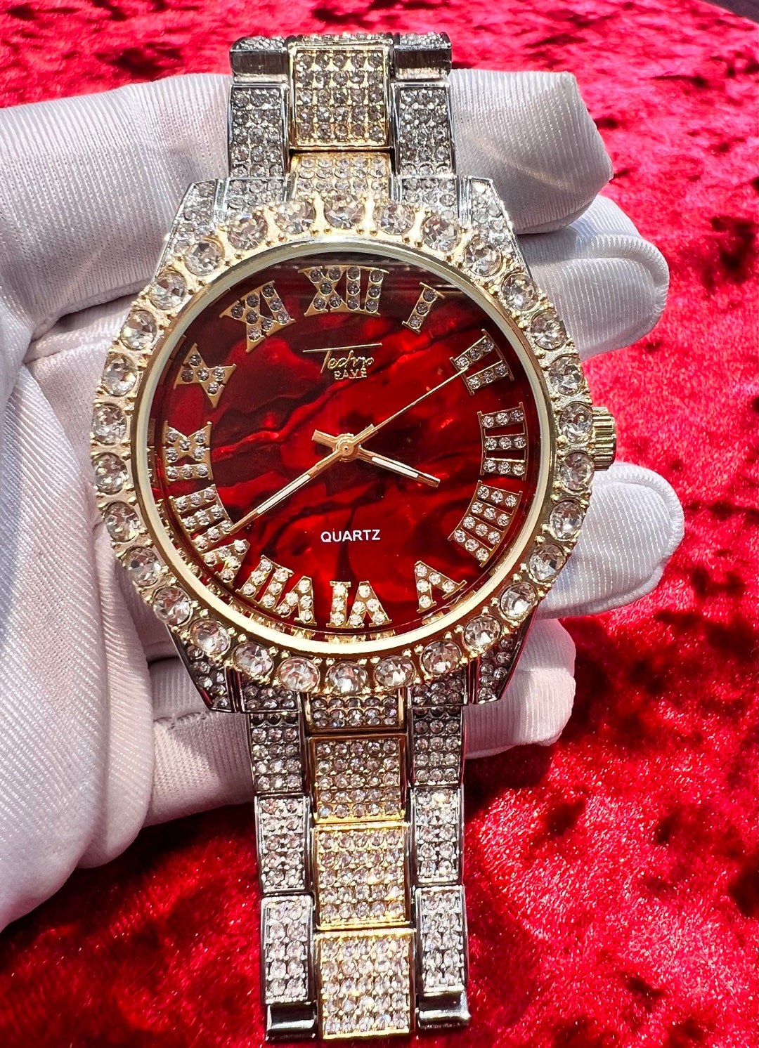 Hip Hop Iced Out Fashion Watch - Etsy