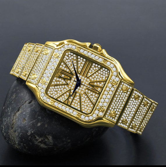Hip Hop Iced Out Watch - Etsy