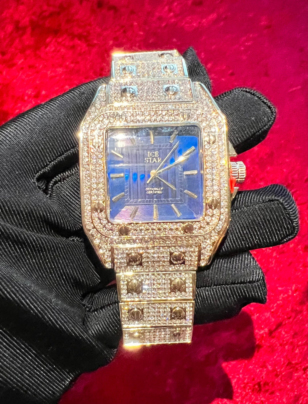 Hip Hop Iced Out Watch - Etsy