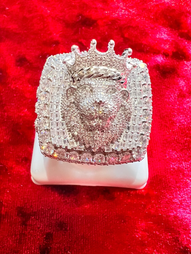 925 Sterling Silver Lion King Ring - Etsy
