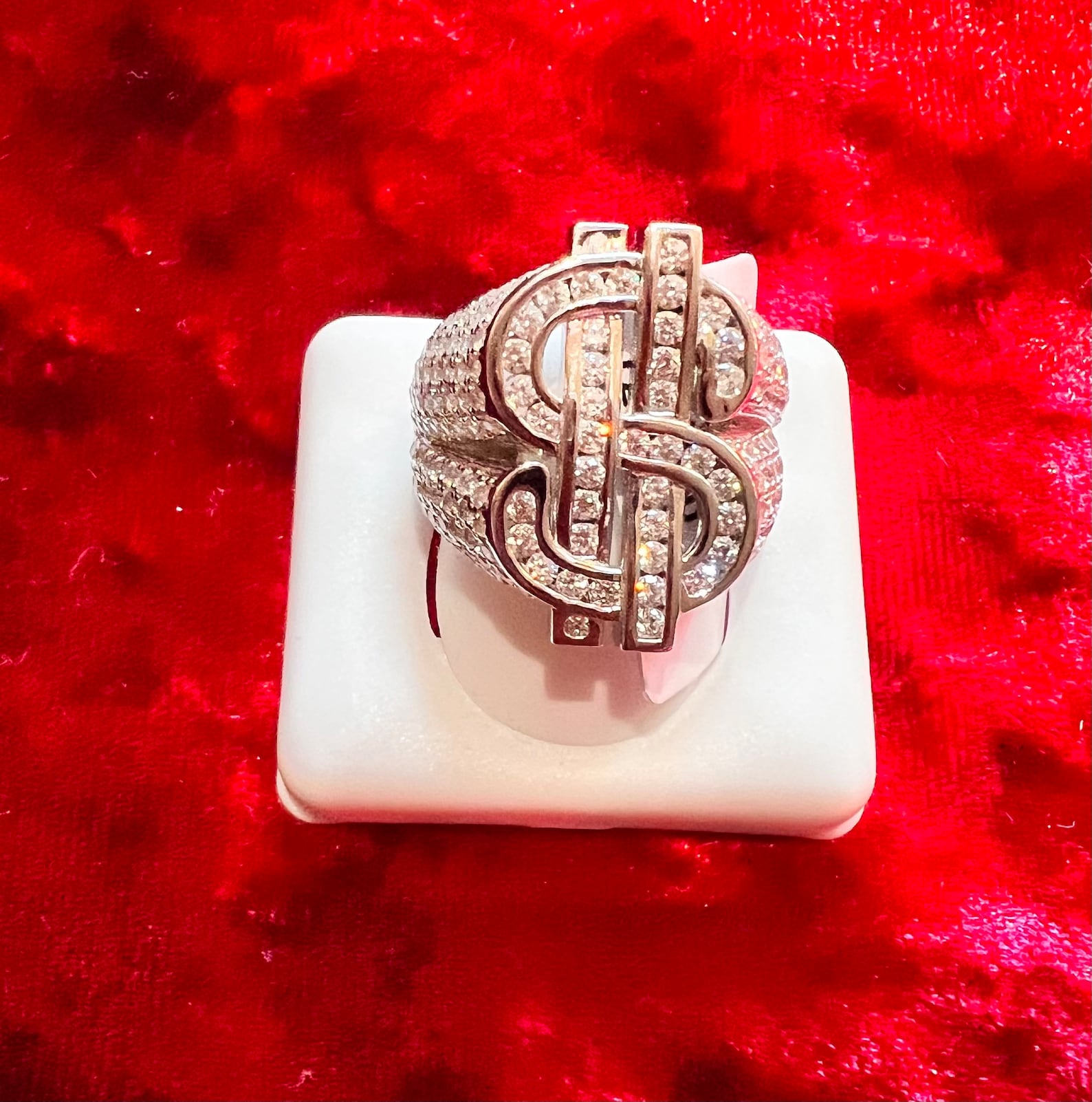 925 Sterling Silver Dollar Sign Ring - Etsy