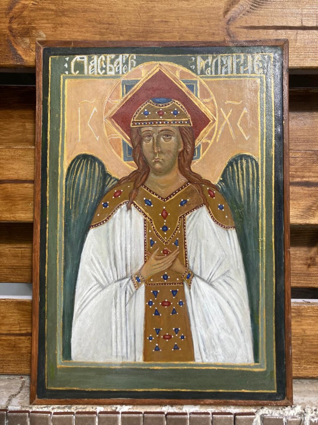 Rare Hand-painted Orthodox Icon savior Blessed Silence hesychia - Etsy