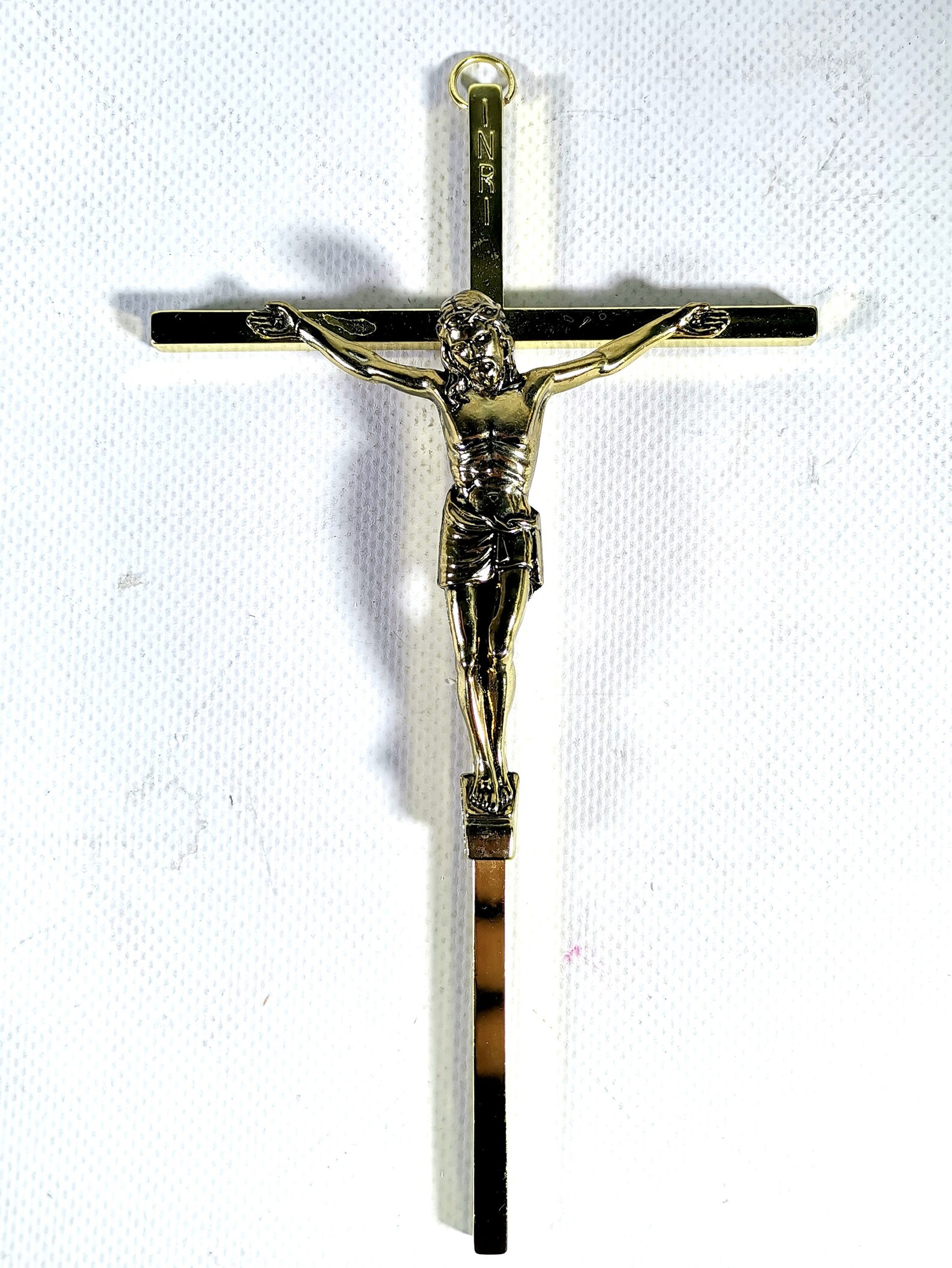 Vintage Wooden & Metal Religious Cross Crucifix for Wall and Tabletop ...