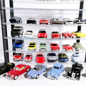 Collection of 36 SOLIDO Model Cars 1/43 & Plexiglass Showcase - Etsy